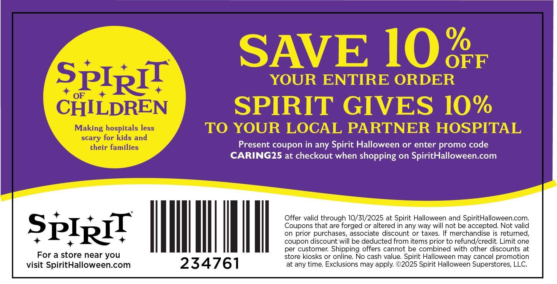 Shop at local Spirit Halloween stores to support the Mapp Child and ...
