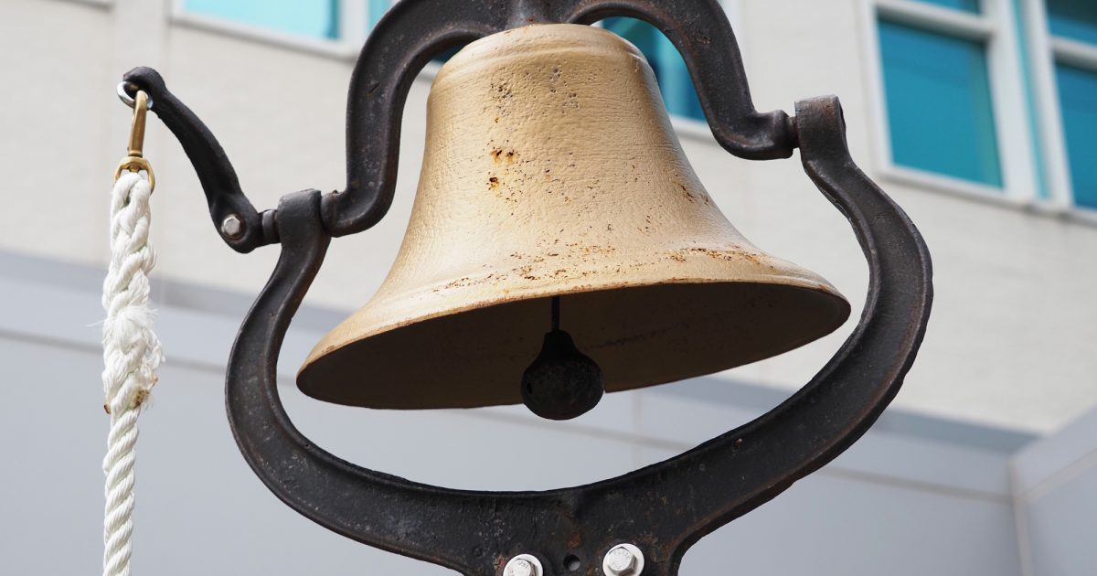 Young patients mark end of cancer treatment at bell ringing ceremony ...