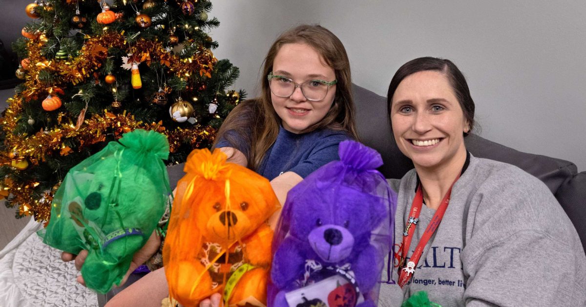 Young patient donates special-edition Higgy Bears to USA Health Complex ...
