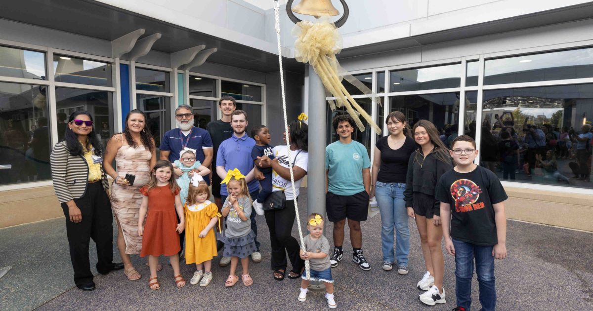 Bell ringing for 12 childhood cancer patients held at Children’s ...