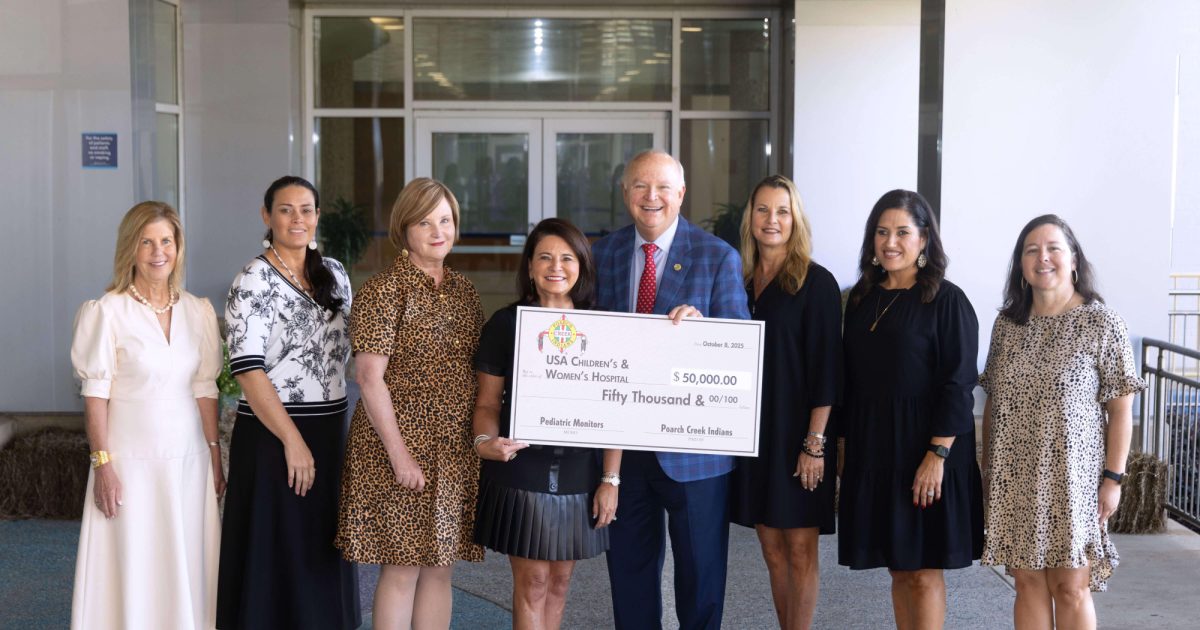 Poarch Creek Indians donate $50,000 to Children’s & Women’s Hospital ...